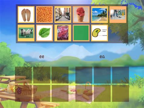 Ee And Ea Words Group Sort