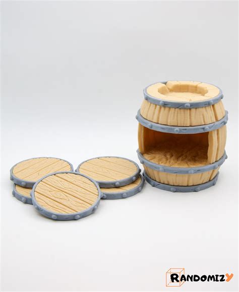 Barrel Coaster Holder 3d Model By Randomizy On Thangs