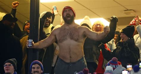Jason Kelce Hilariously Explains Shirtless Celebration At Chiefs Game