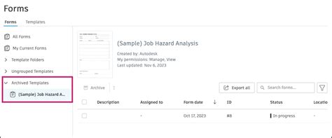 Manage Form Templates
