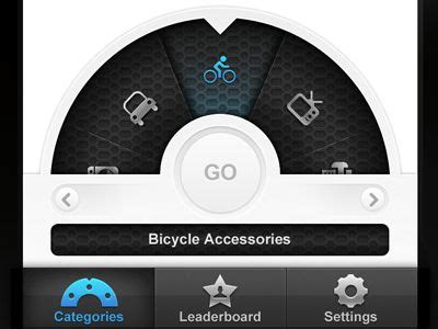 IPhone UI Category Selector Iphone Ui Digital Advertising Design Interactive Design