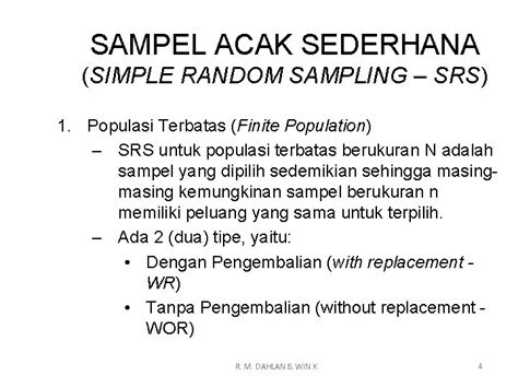 SAMPLING DAN DISTRIBUSI SAMPLING CAKUPAN MATERI Sampel Acak