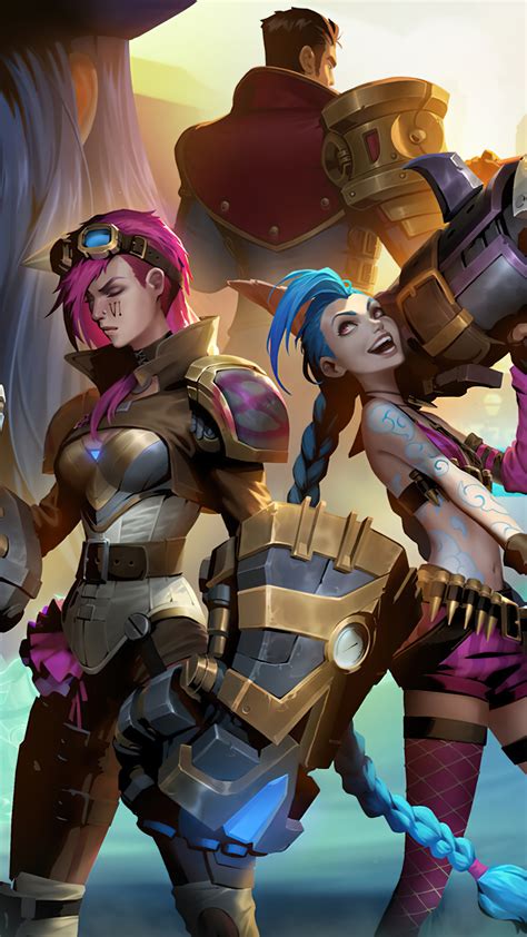 Vi Jinx Caitlyn Ekko Jayce Lor 4k 3470e Wallpaper Pc Desktop