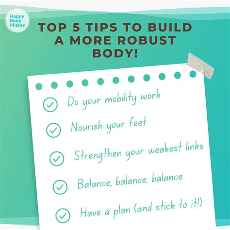 Five Top Tips To Build A More Robust Body — Happy Body Pilates