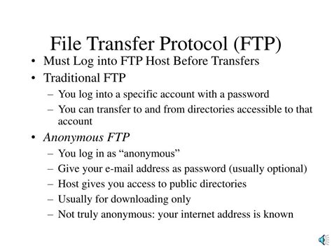 PPT File Transfer Protocol FTP PowerPoint Presentation Free Download ID