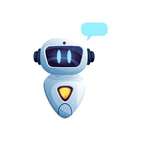 Premium Vector Friendly Smiling Chatbot Isolated Ai Robot Helper