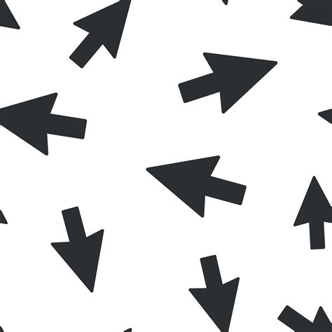 Computer Mouse Cursor Icon Seamless Pattern Background Arrow Vector Illustration Mouse Aim