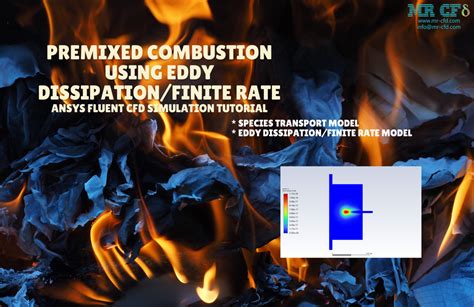 Premixed Combustion Eddy Dissipation Finite Rate Model Ansys Fluent Cfd Simulation Training