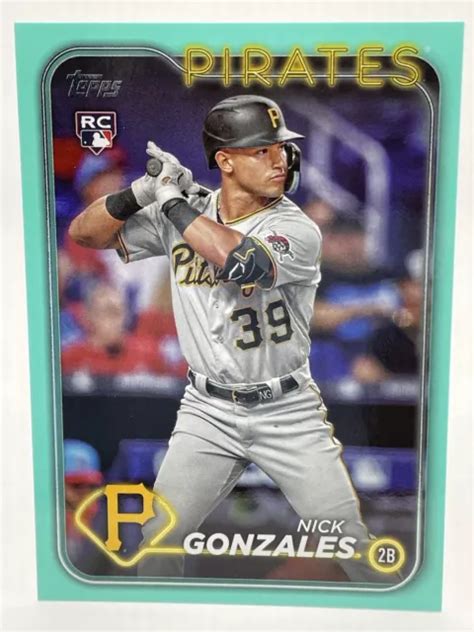 2024 TOPPS FANATICS Nick Gonzales AQUA PARALLEL RC 168 Pirates De