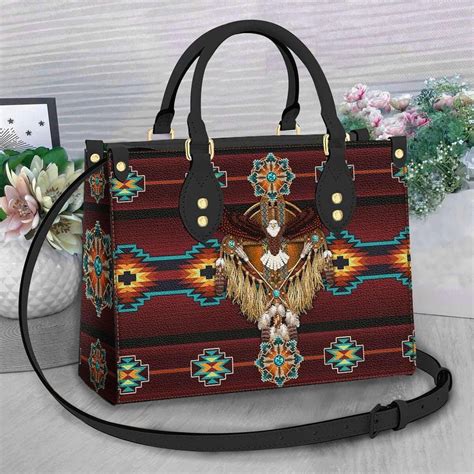 Native American Eagle Leather Bag Crossbody Bag Woman Shoulder Bag