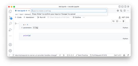Add Support For Parameters Andor Tags Assignment Papermill · Issue 1121 · Microsoftvscode