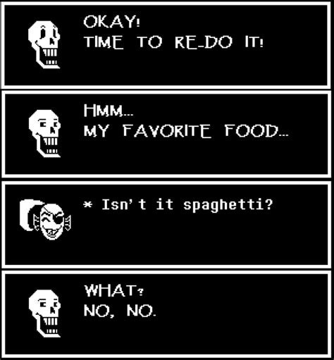 Papyrus Undertales Actual Canon Favorite Food Fandom