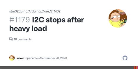 I2c Stops After Heavy Load · Issue 1179 · Stm32duinoarduinocore