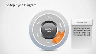 Step Cycle Process Diagram For PowerPoint Slides