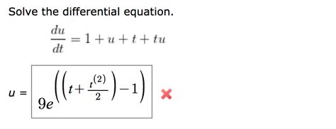 Solved Find The Solution Of The Differential Equation That Chegg