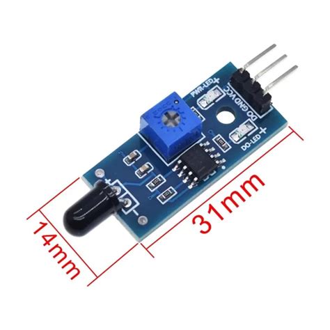 módulo sensor de fogo com chip lm393 para arduino robótica