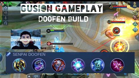Gusion Gameplay Doofenshmirtzz Build Youtube