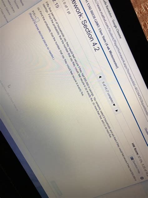 Solved Ework Section 4 2 0 Of 1 Pt 2 19 Chegg