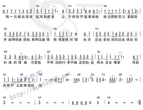 留什么给你吉他谱 弹唱谱 虫虫吉他