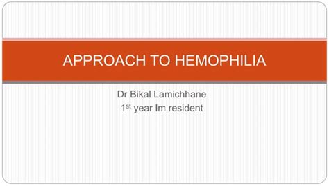 Hemophillia Ppt