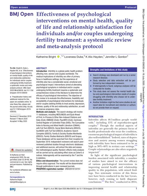 Pdf Effectiveness Of Psychological Interventions On Mental Health