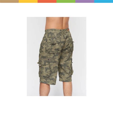 Crosshatch Mens Hanwhere Camo Cargo Shorts 34 Cargo Shorts Shorts Camo