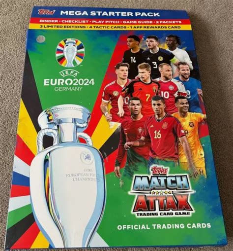 Topps Match Attax Uefa Euro 2024 Mega Starter Pack Comes With