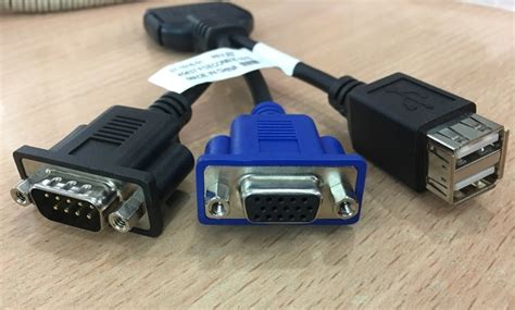 Cáp Cisco 37 1016 01 Kvm Server Usb Vga Serial Db9 Rs232 Dongle Cable