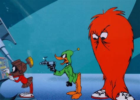 Virgil Ross Drawing Of Marvin Martian And Daffy Duck