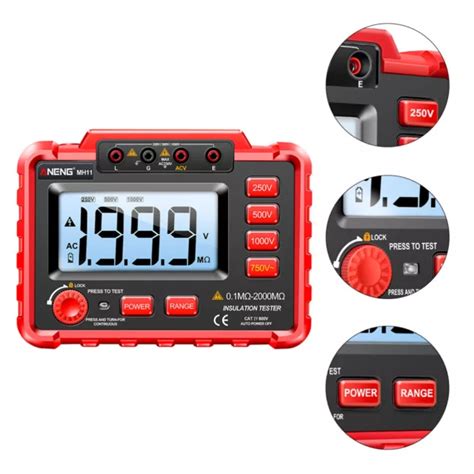 DIGITAL BACKLIGHT MEGOHM Meter Insulation Tester Resistance 109 52