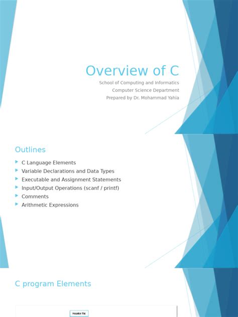 2 overview of c programming language pdf integer computer science