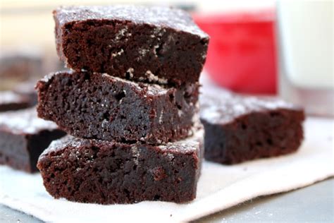 Fudgy Cocoa Brownies Chocolate With Grace