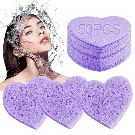 Natural Cellulose Facial Sponges Gentle Soft Exfoliator Compressed