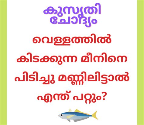 കുസൃതി ചോദ്യങ്ങളും ഉത്തരവും