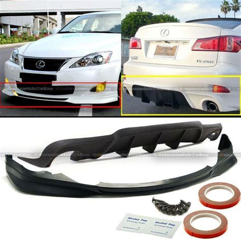 Lexus Is250 Is350 06 08 F Sport Style Pu Front Lip And Rear Diffuser Bum