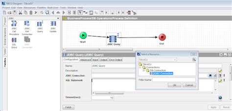 mule esb tutorials jdbc palettes and group activity in tibco bw