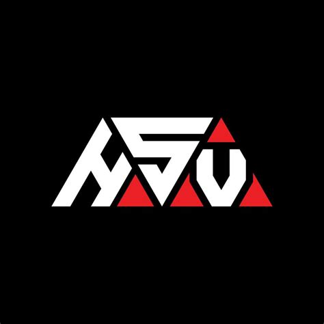 HSV Triangle Letter Logo Design With Triangle Shape HSV Triangle Logo