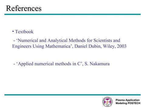 Finite Difference Methods Mathematica Ppt