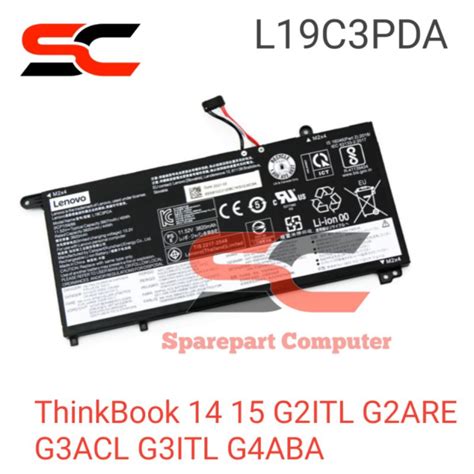 Jual Baterai Lenovo ThinkBook 14 G2ITL G2ARE G3ACL G3ITL G4ABA L19C3PDA