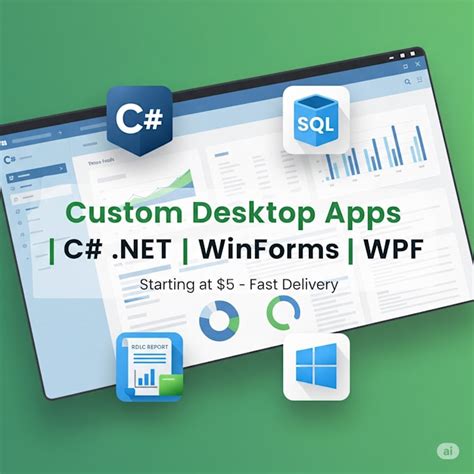 Develop C Sharp Net Desktop Apps Winforms Wpf By Priyankapate182 Fiverr