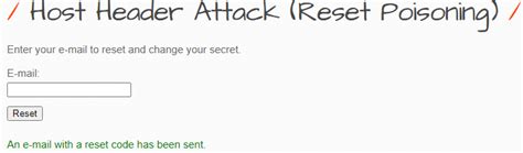 [bwapp] 6 sensitive data exposure host header attack reset