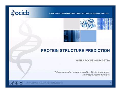Protein Structure Prediction With A Focus On Rosetta Pdf