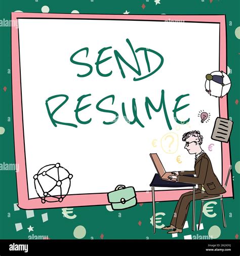 Handwriting Text Send Resume Conceptual Photo Brief Account Persons