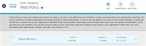 Cisco Secure Connect Manage Web Policies Cisco Meraki Documentation