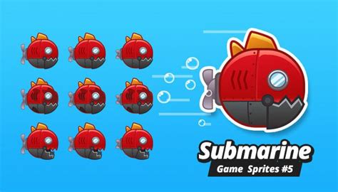 Submarine Game Sprites 5 Submarine Games Sprite Submarine