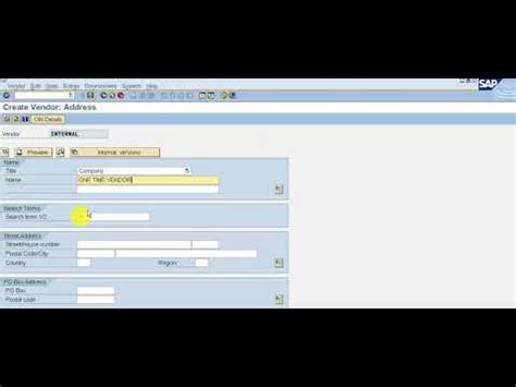 Tcode For Vendor List Display In Sap 08 2021