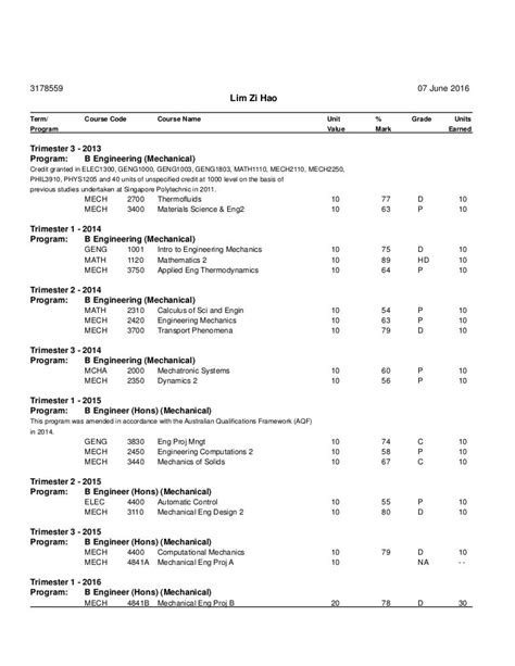 Uon Unofficial Transcriptpdf