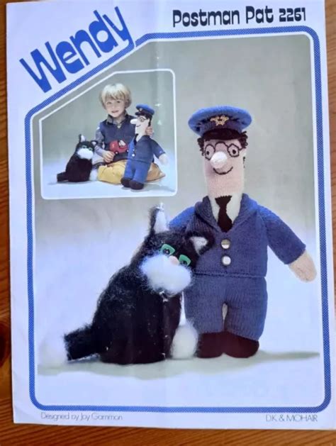 Postman Pat And Jess The Cat Toy Dk Wendy 2261 Knitting Pattern £200