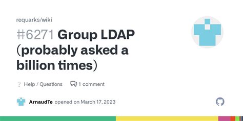 Group Ldap Probably Asked A Billion Times · Requarks Wiki