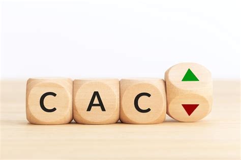Los Precios Del índice Bursátil Cac Suben O Bajan El Concepto Foto